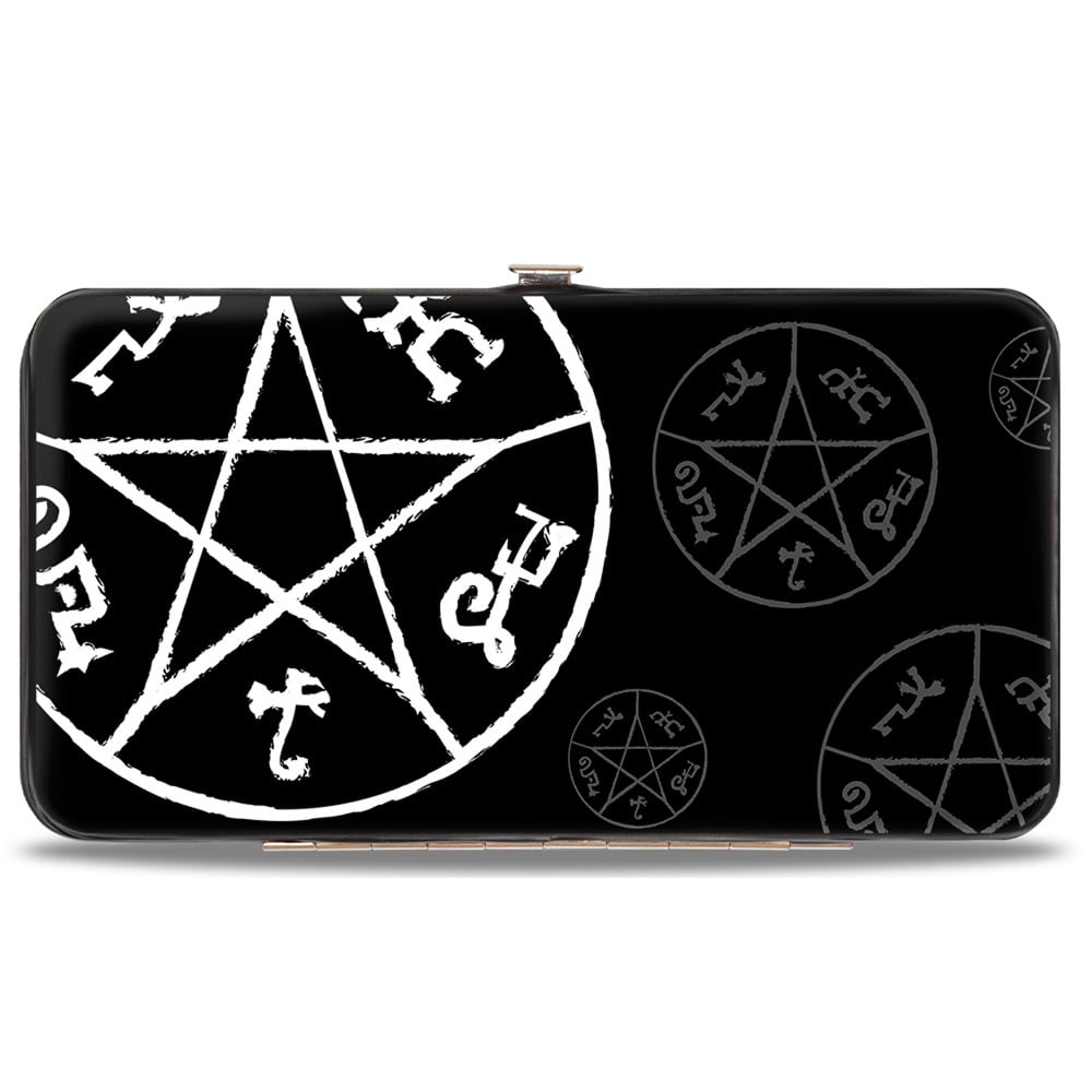 Supernatural Wallet, Hinged, Supernatural Devils Trap Symbol Scattered ...
