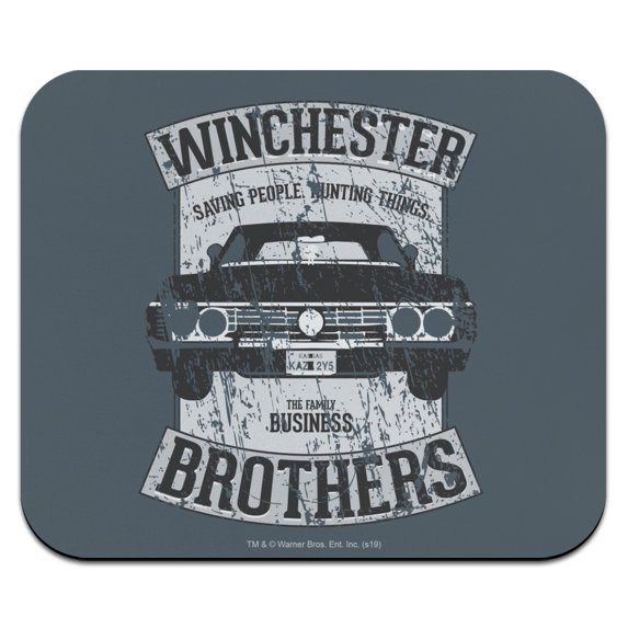 Supernatural Winchester Brother's Impala Low Profile Thin Mouse Pad ...