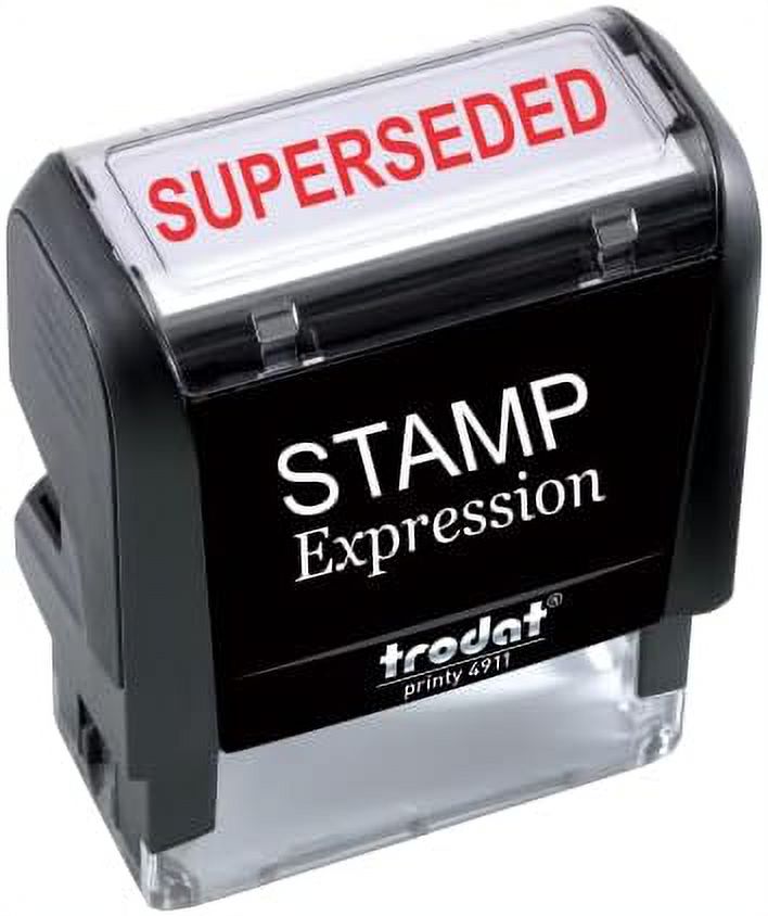 - Superseded Office Self ing Rubber Stamp - Red (A-5056) - Walmart.com