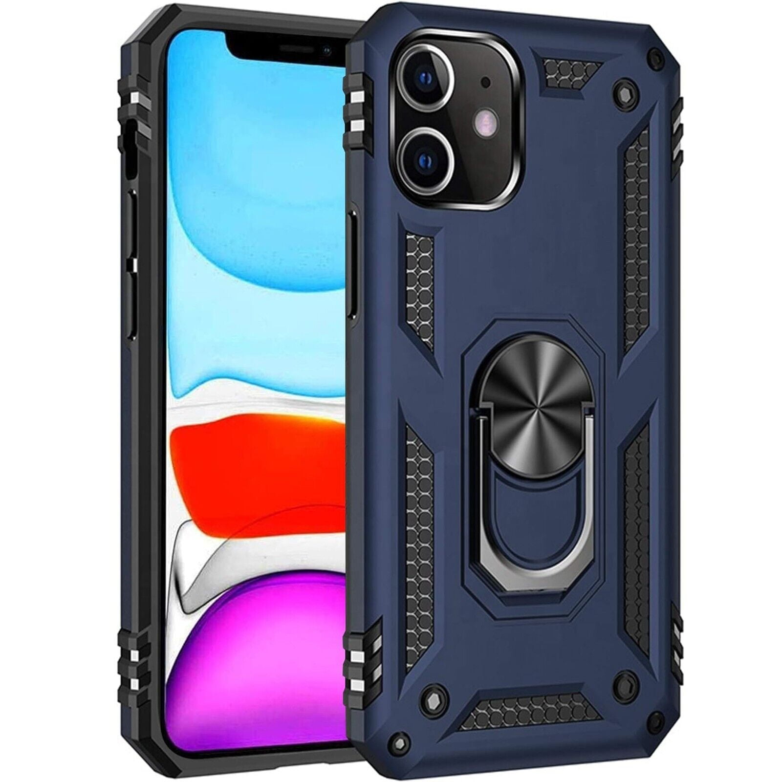 Supershield Armor-X Rugged iPhone 11 Case with Ring Holder - Blue ...