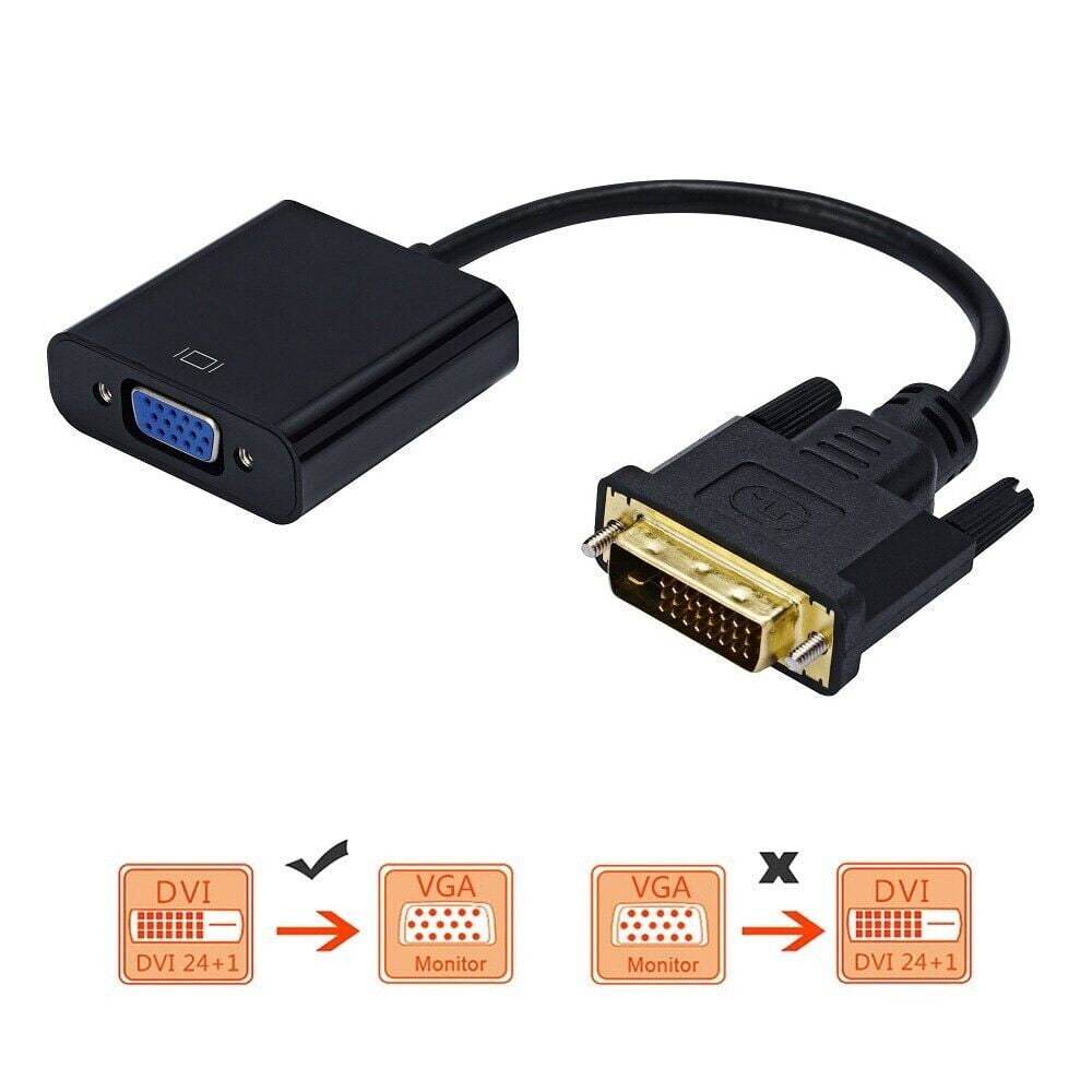 Supershield DVI-D 24+1 Pin Male to VGA 15Pin Female Active Cable ...