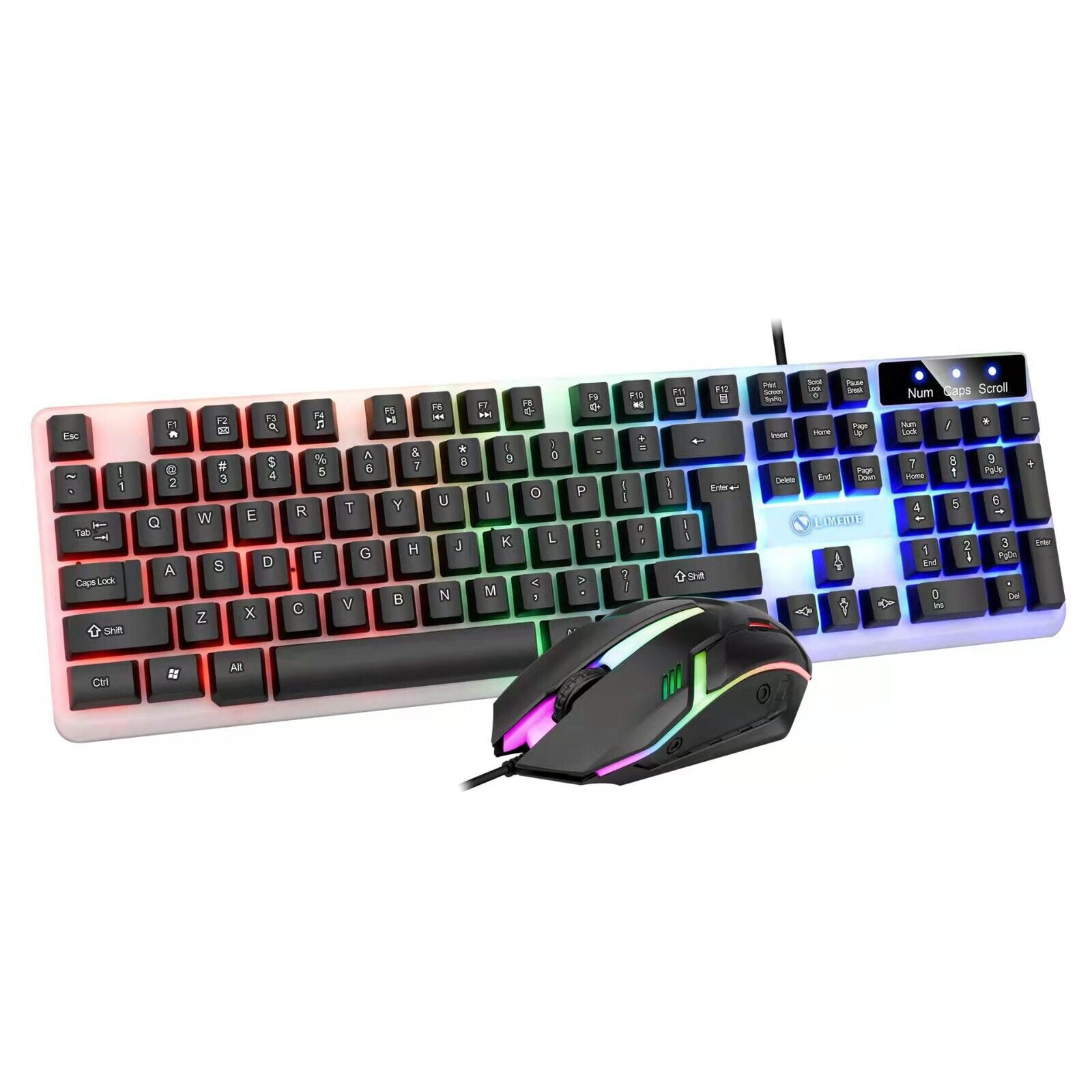 Supershield Gaming Pc Keyboards Wired Gaming Mouse Colorful Led ...