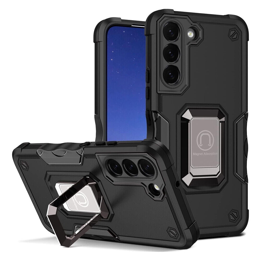 Supersield Samsung S23 Case Defender Fitted Hard Shell Ring Holder Stad ...