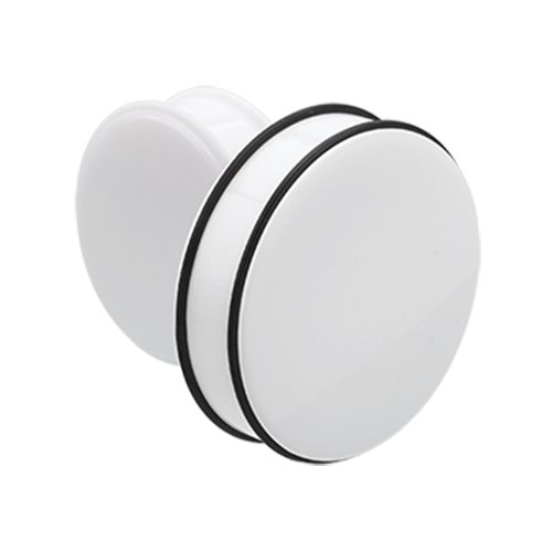 Supersize Basic Acrylic No Flare Ear Gauge Plug - Walmart.com