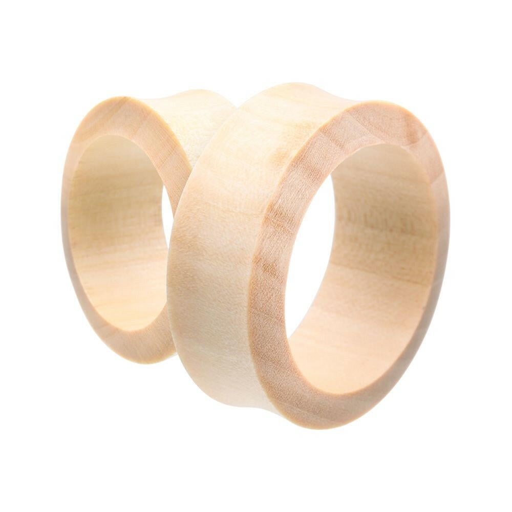 Supersize Crocodile Wood Double Flared Eyelet Ear Gauge Plug - Walmart.com