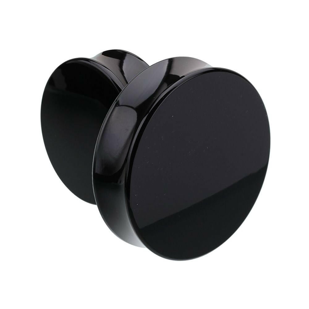 Supersize Flat Glass Double Flared Ear Gauge Plug - Walmart.com