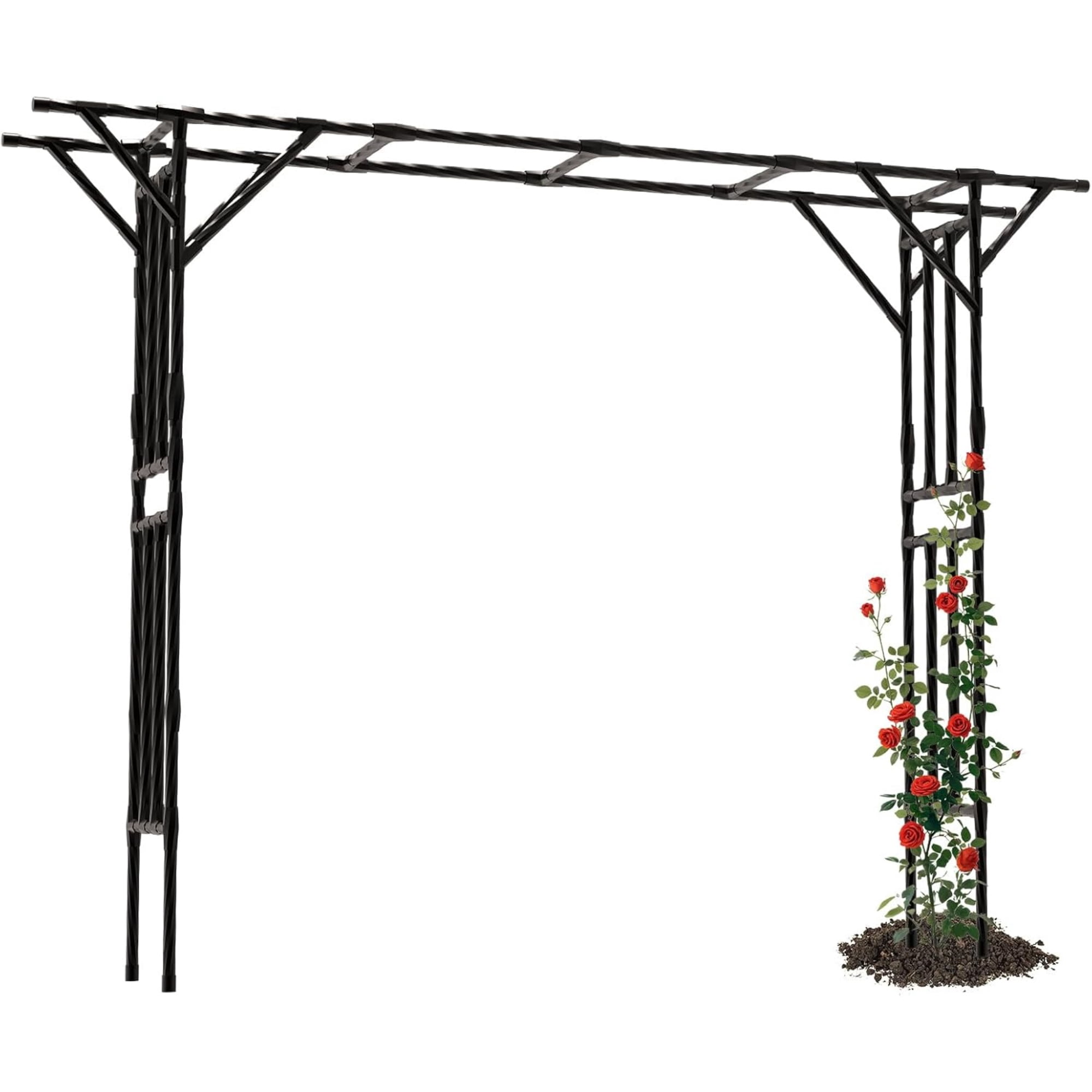 Supersize Flattop Garden Arch - 141" L x 106" H Garden Arch Trellis for ...