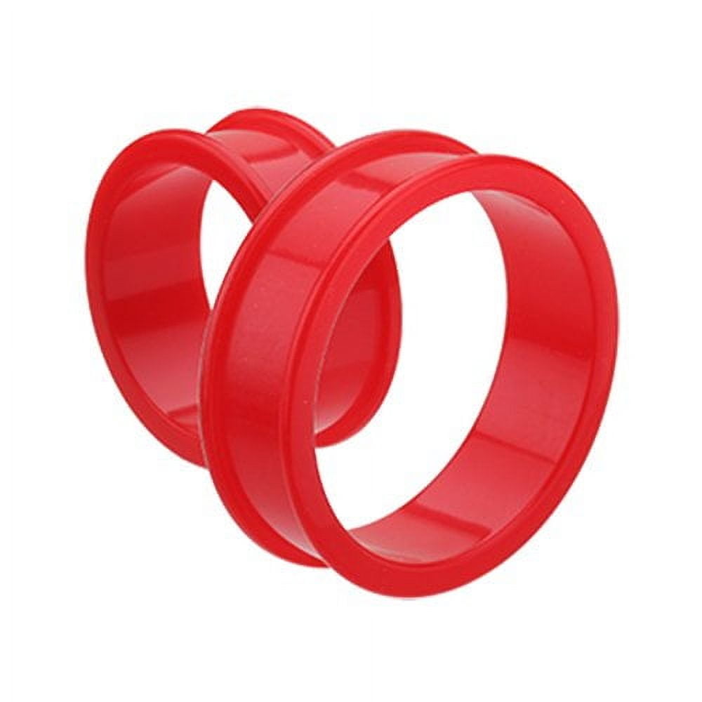 Supersize Flexible Silicone Double Flared Ear Gauge Tunnel Plug ...