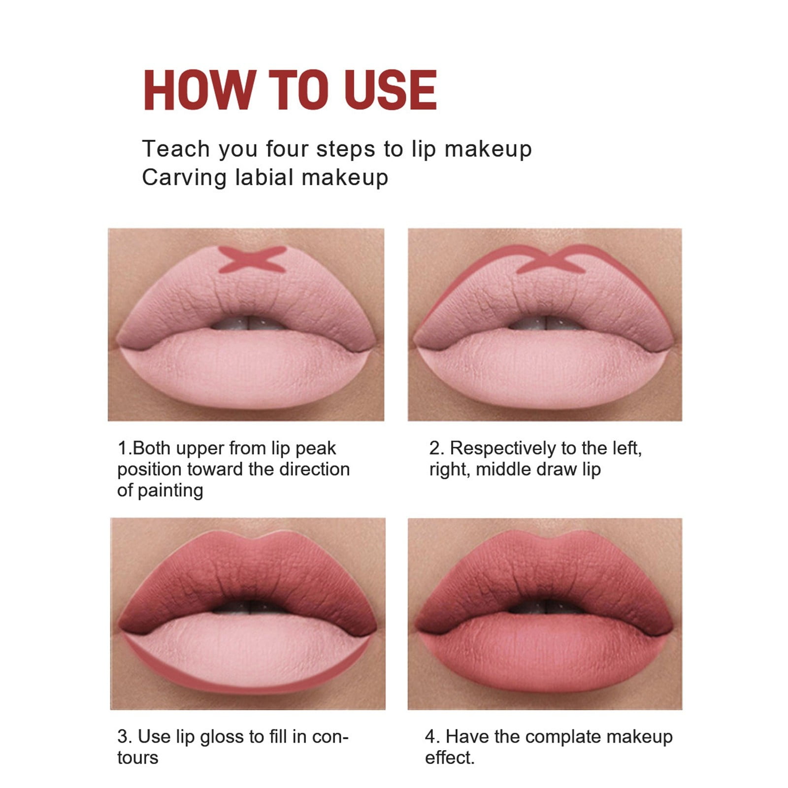 Supersize Lip Liner 6 Color Lip Liner Non Stick Cup Velvet Lip Liner ...