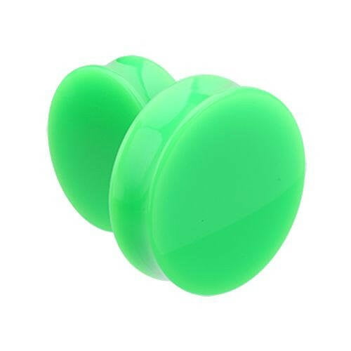 Supersize Neon Colored Acrylic Double Flared Ear Gauge Plug - Walmart.com