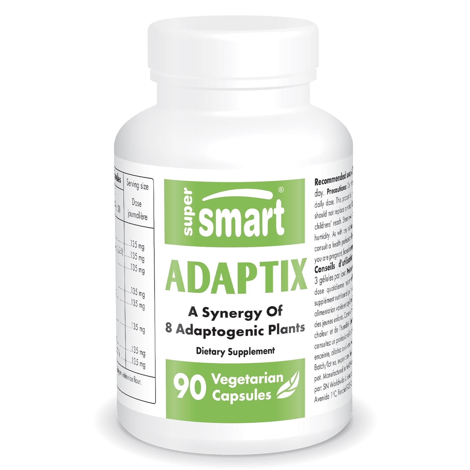 SuperSmart - Adaptix - Adaptogens Supplement - with Ashwagandha ...