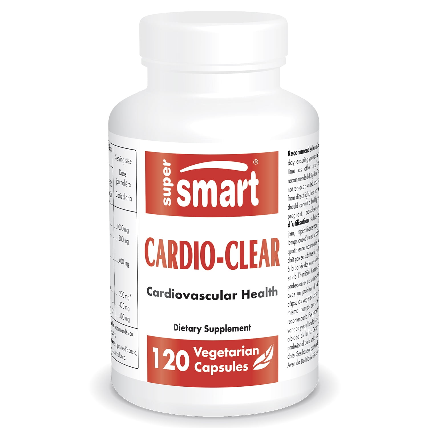 Supersmart - Cardio-Clear - Garlic, EDTA, Malic Acid & Bromelain ...