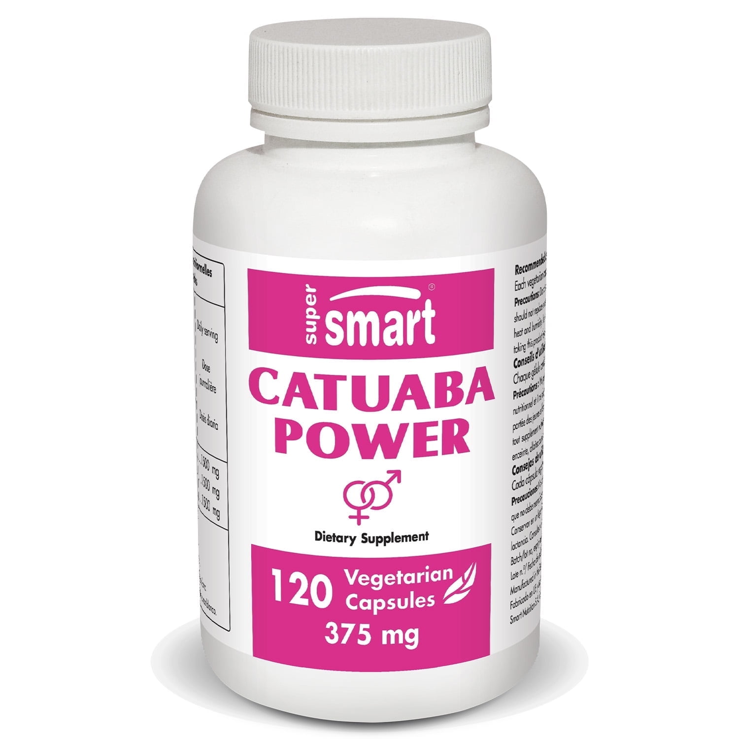 SuperSmart - Catuaba Power 1500 mg per Day - Natural Libido Booster ...