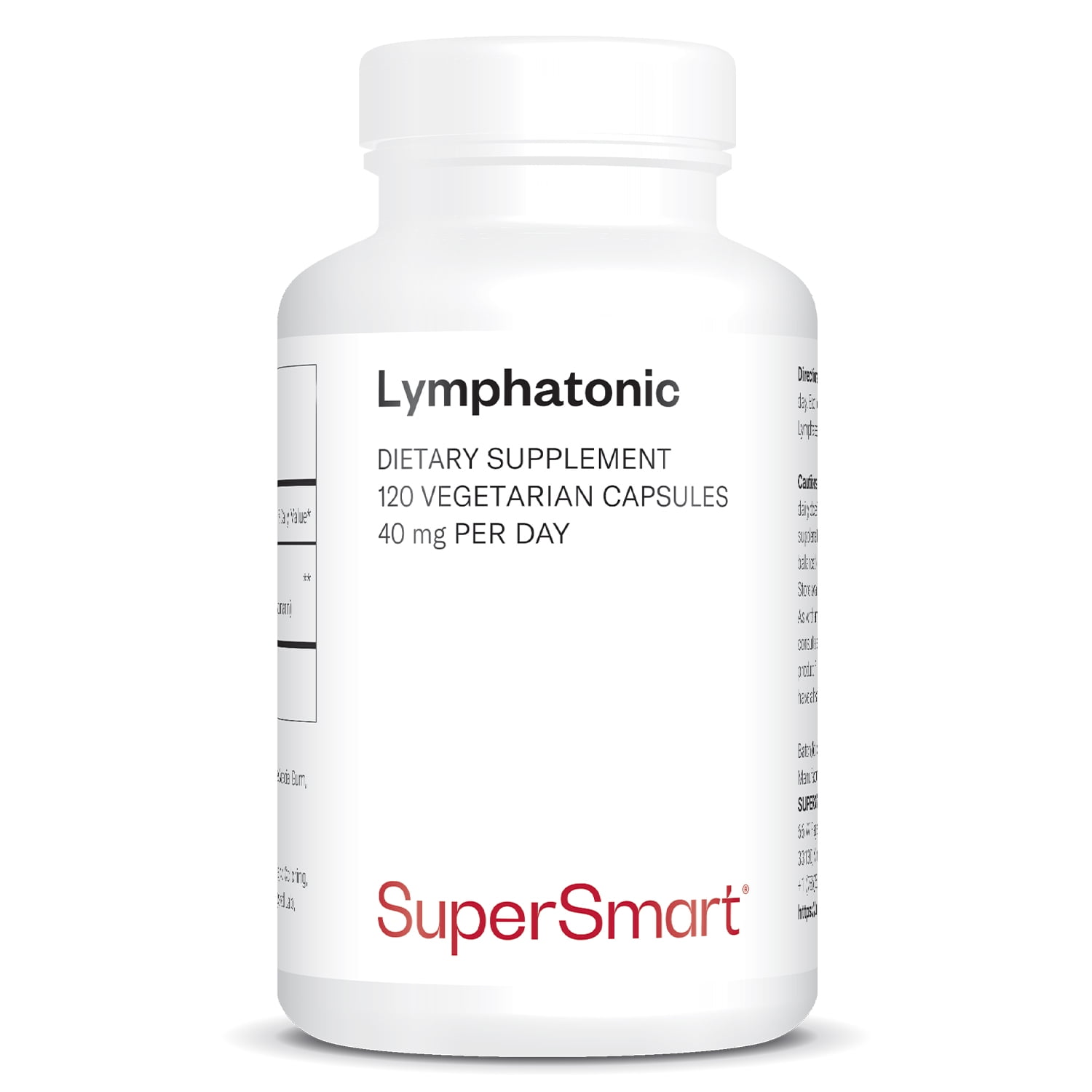 Supersmart - Lymphatonic 40 mg per Day - Lymphatic Drainage Supplement ...