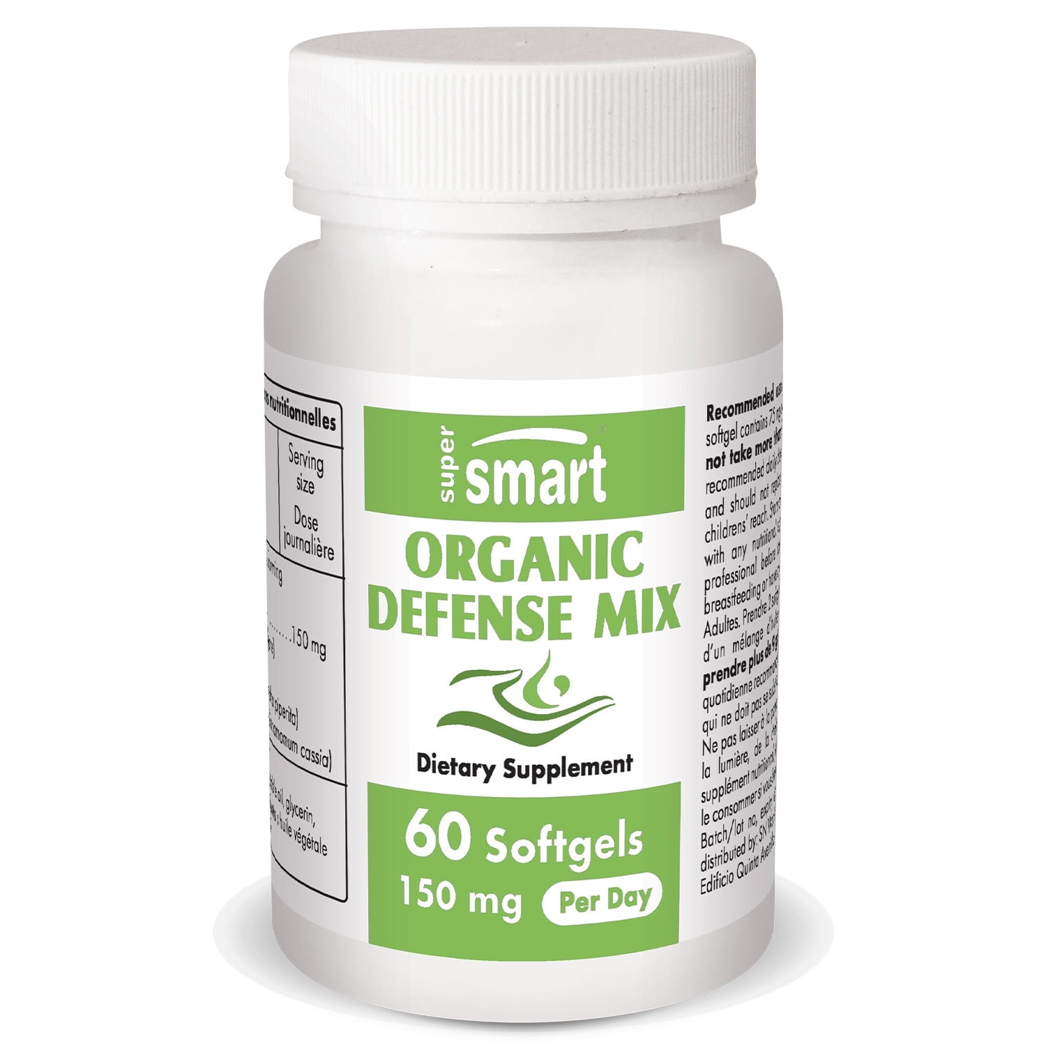 Supersmart Organic Defense Mix, Immune Support Capsules with Essential ...