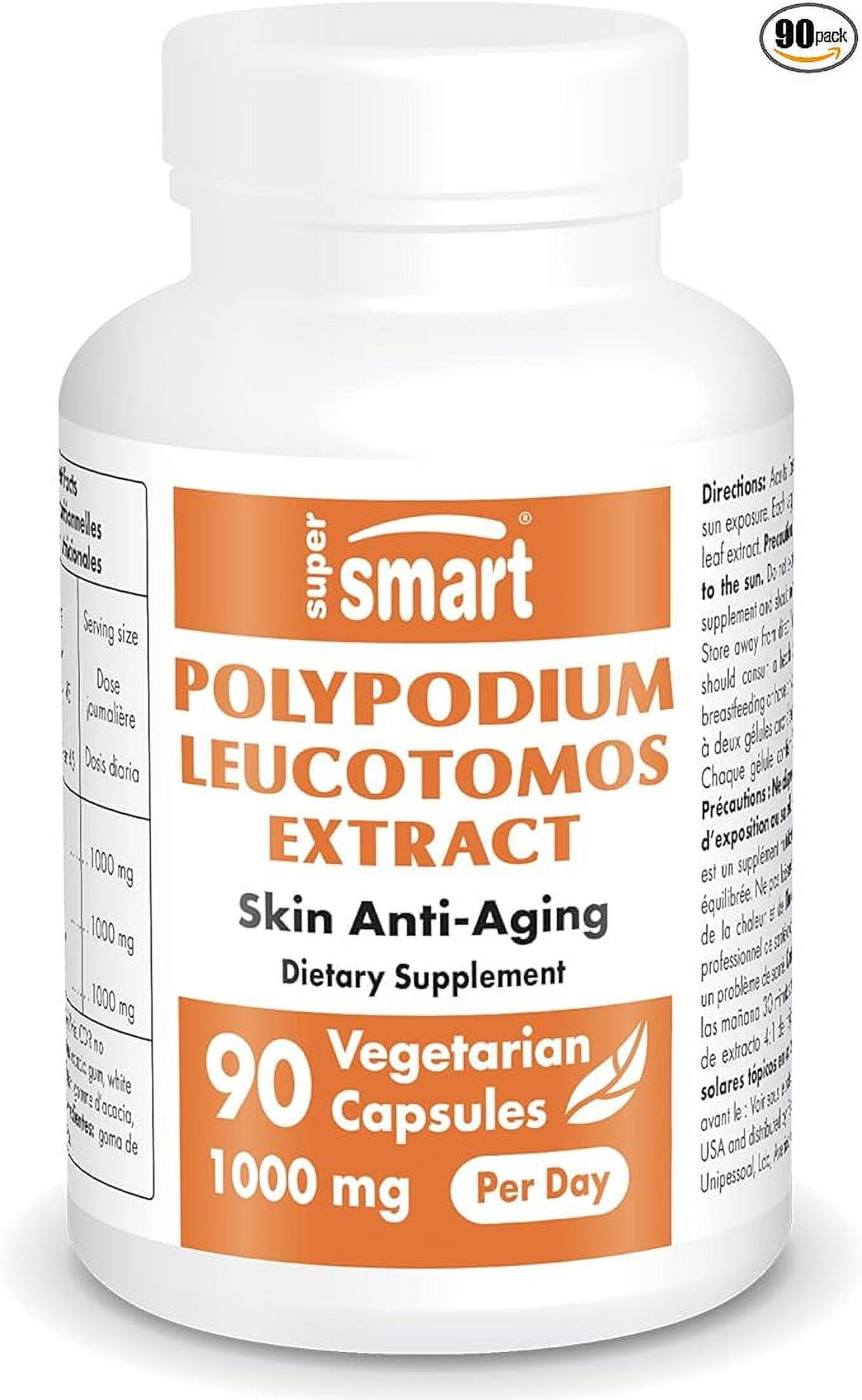 Supersmart - Polypodium Leucotomos Extract 1000 mg per Day (PLE ...