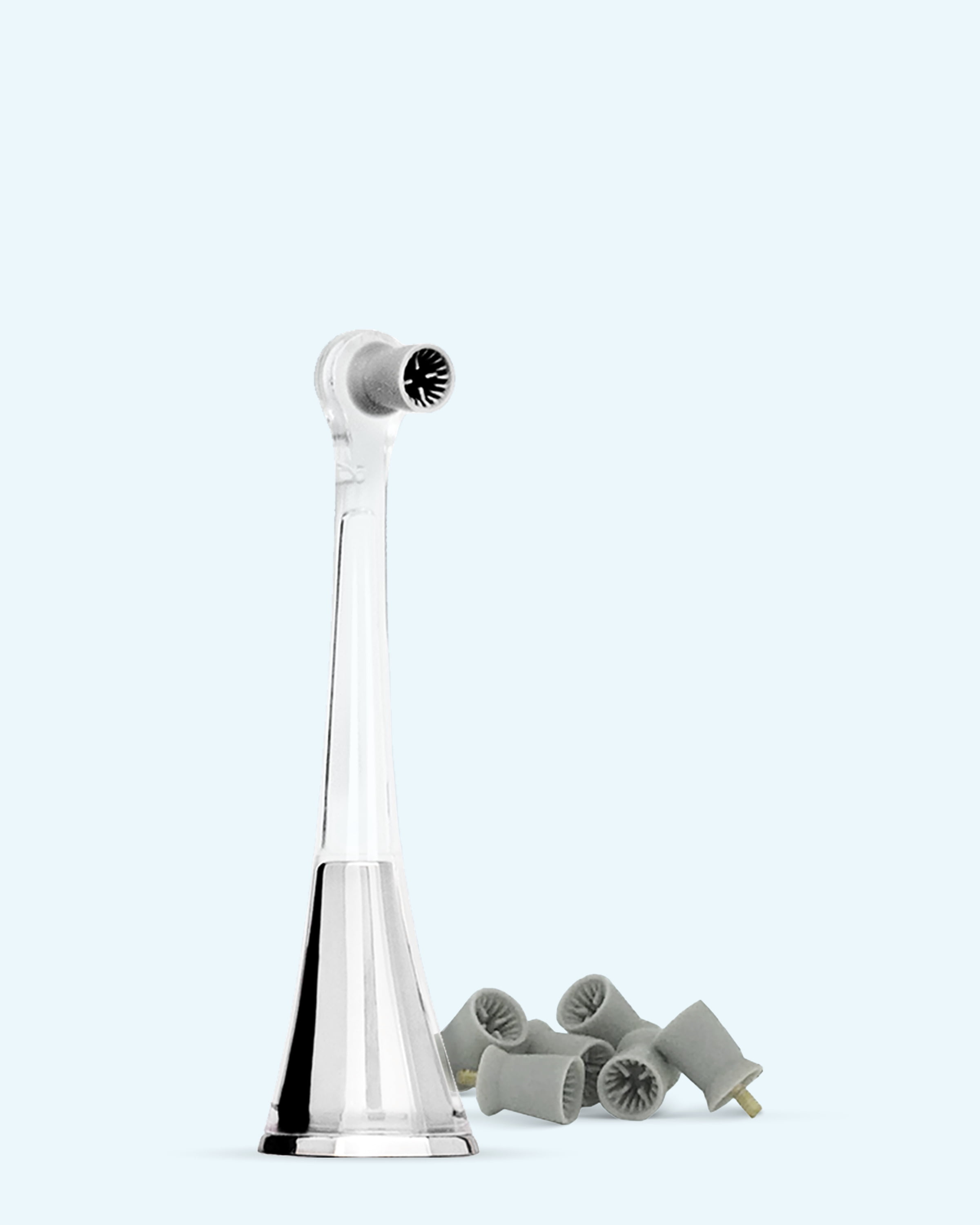 Supersmile Zina45 Sonic Pulse Toothbrush Chrome Replacement Polishing ...