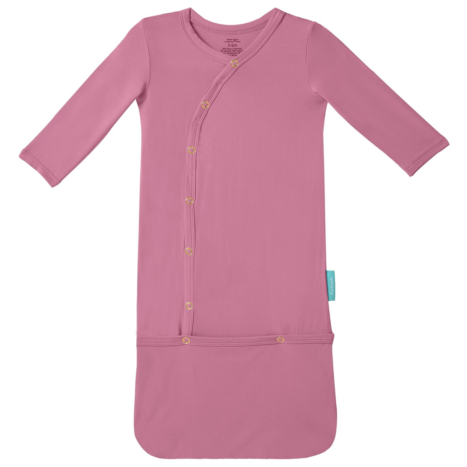 Supersoft Baby Sleeper Gowns, 1-Pack Premium Bamboo Viscose Infant ...
