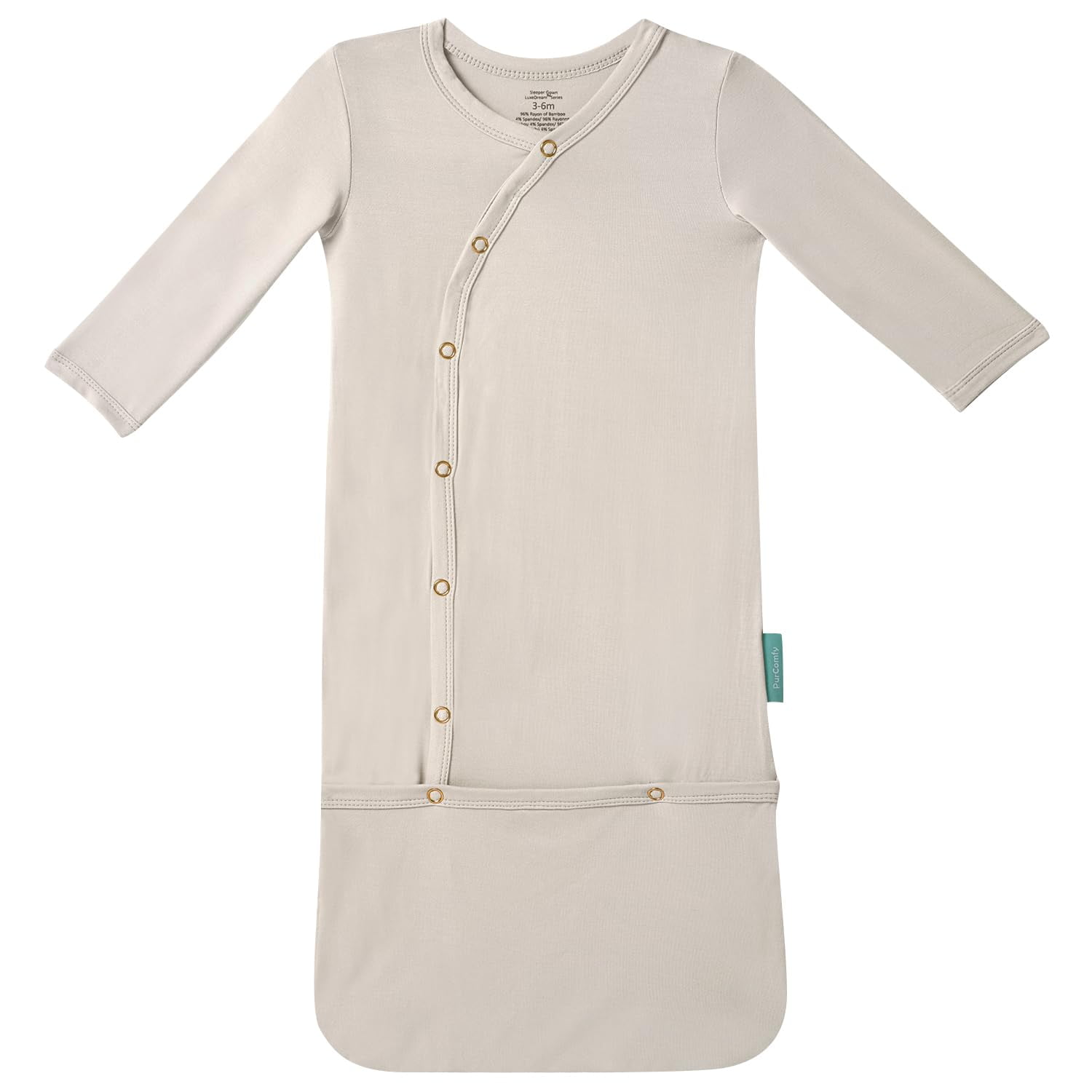 Supersoft Baby Sleeper Gowns, 1-Pack Premium Bamboo Viscose Infant ...