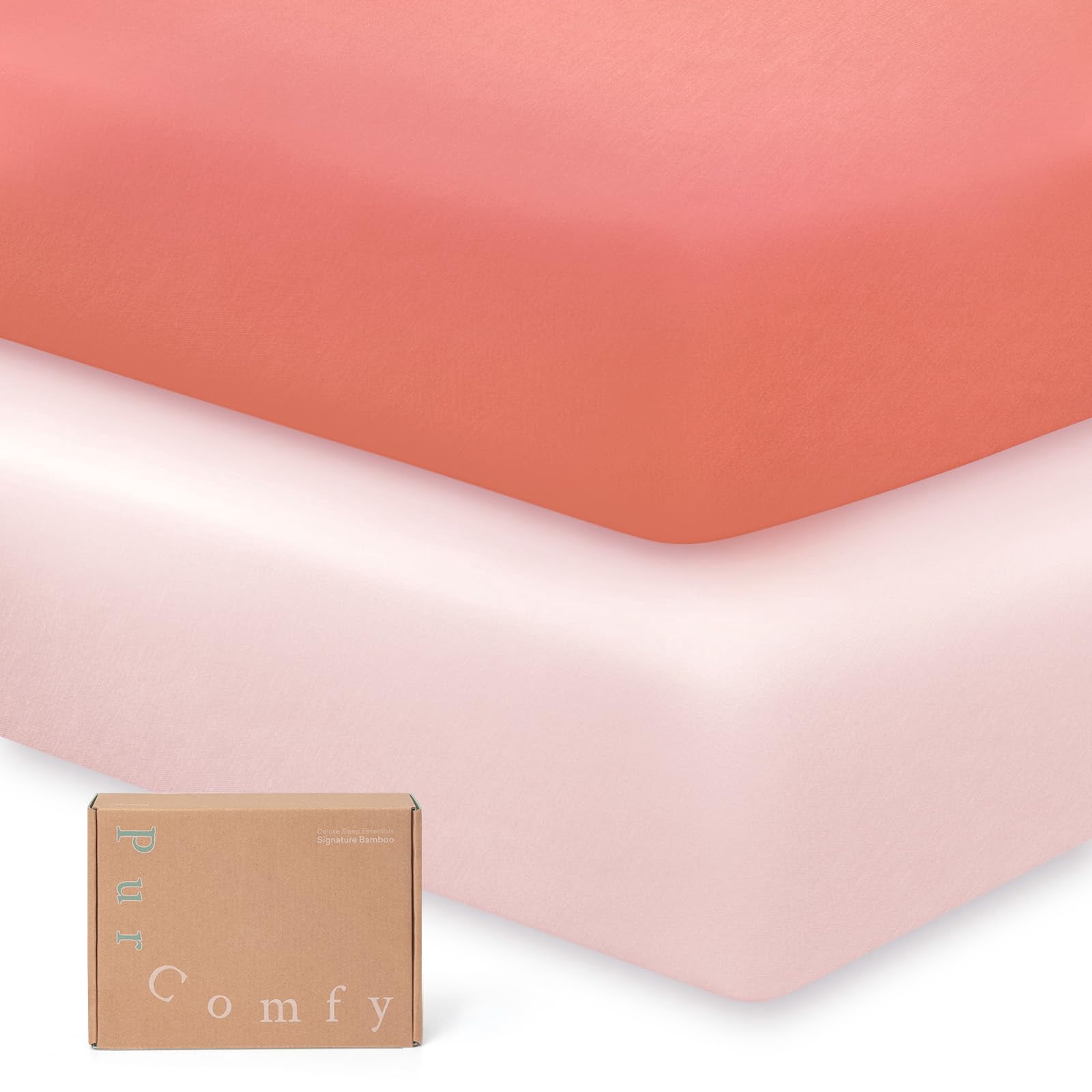 Supersoft Crib Sheets for Boys Girls, Premium Bamboo Viscose Buttery ...