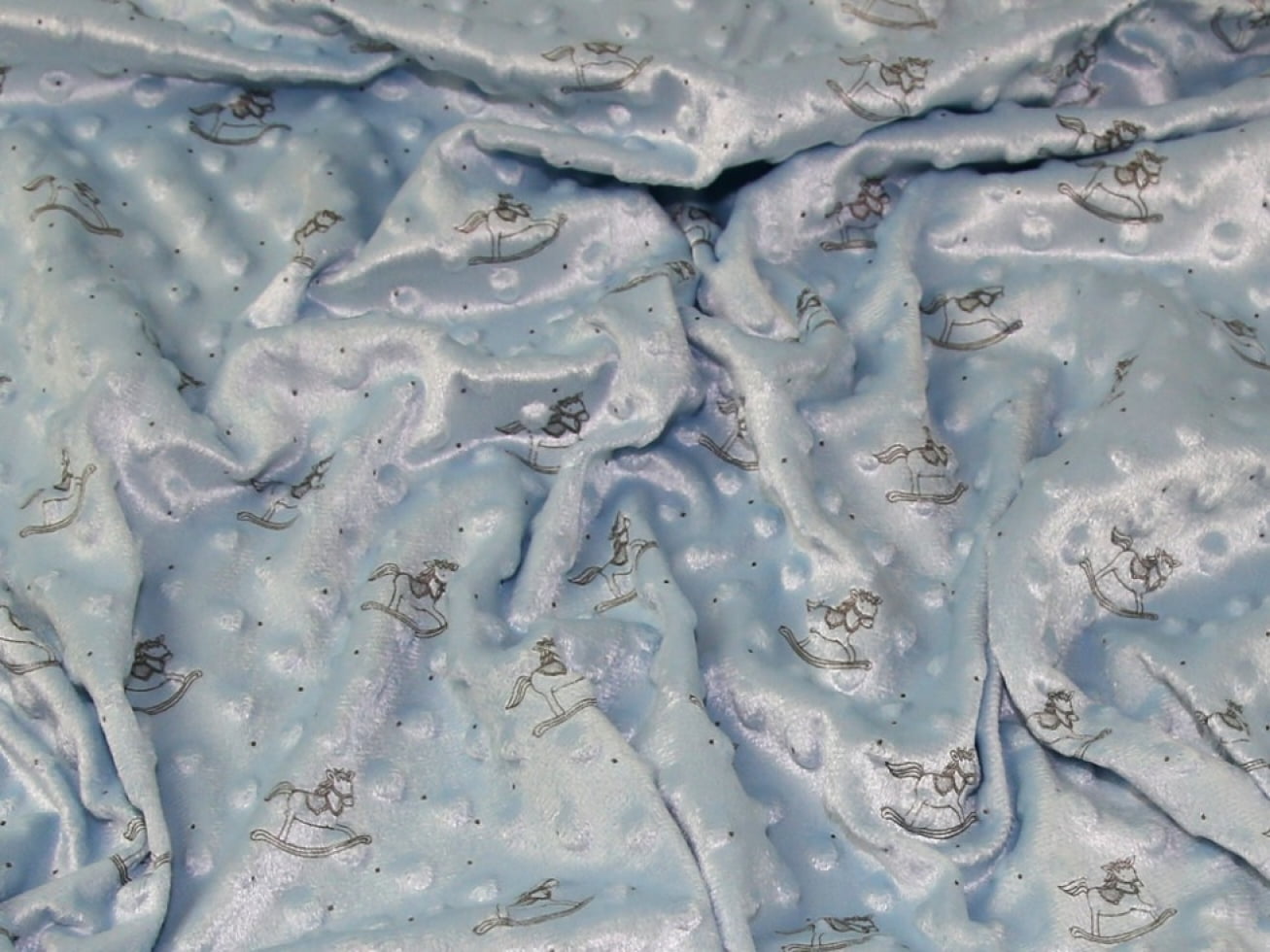 Supersoft Dimple Fleece Fabric Blue - per yard - Walmart.com