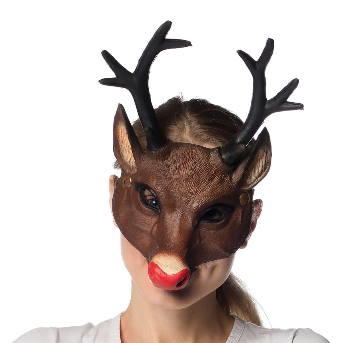 Supersoft Reindeer Adult Costume Mask - Walmart.com