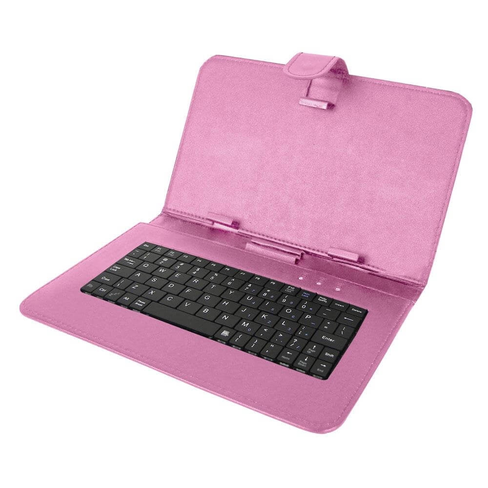 Supersonic 10" Tablet Keyboard Case with Micro USB Cable, Pink ...