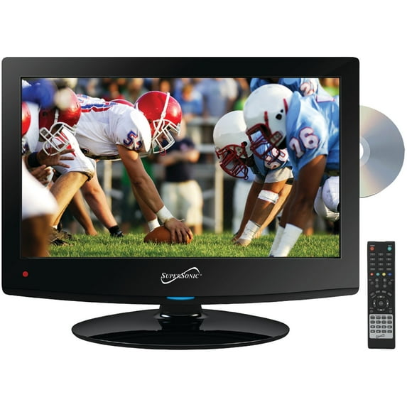"Supersonic 15.6"" LED TV/DVD Player Combo, Built-in Television, AC/DC ...