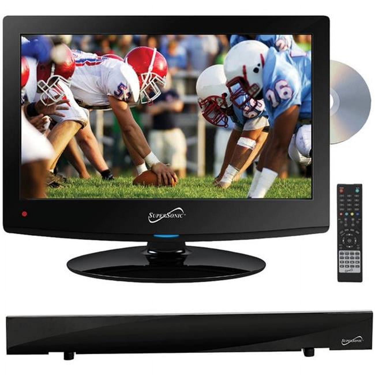 Supersonic 15.6" Class, HD LED TV/DVD Combo, 720p, 60Hz (SC-1512) and ...