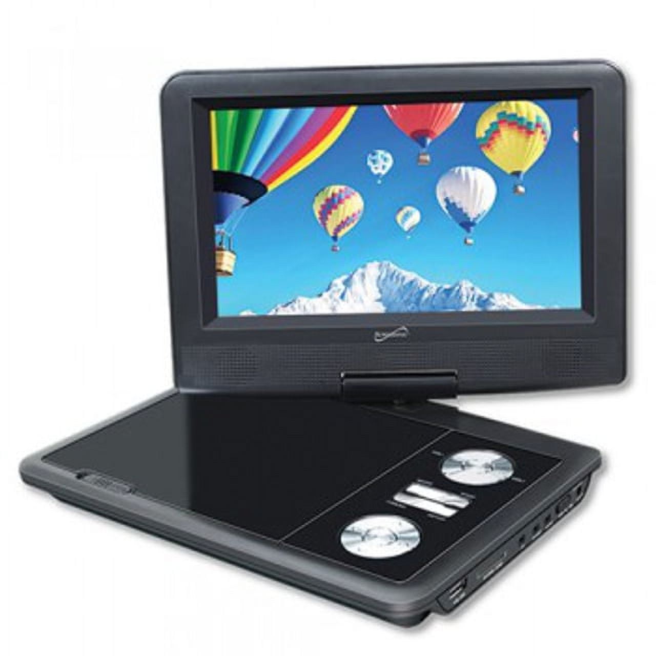 Supersonic 7" Swivel Screen Portable DVD Player with USB, SD Card Slot ...