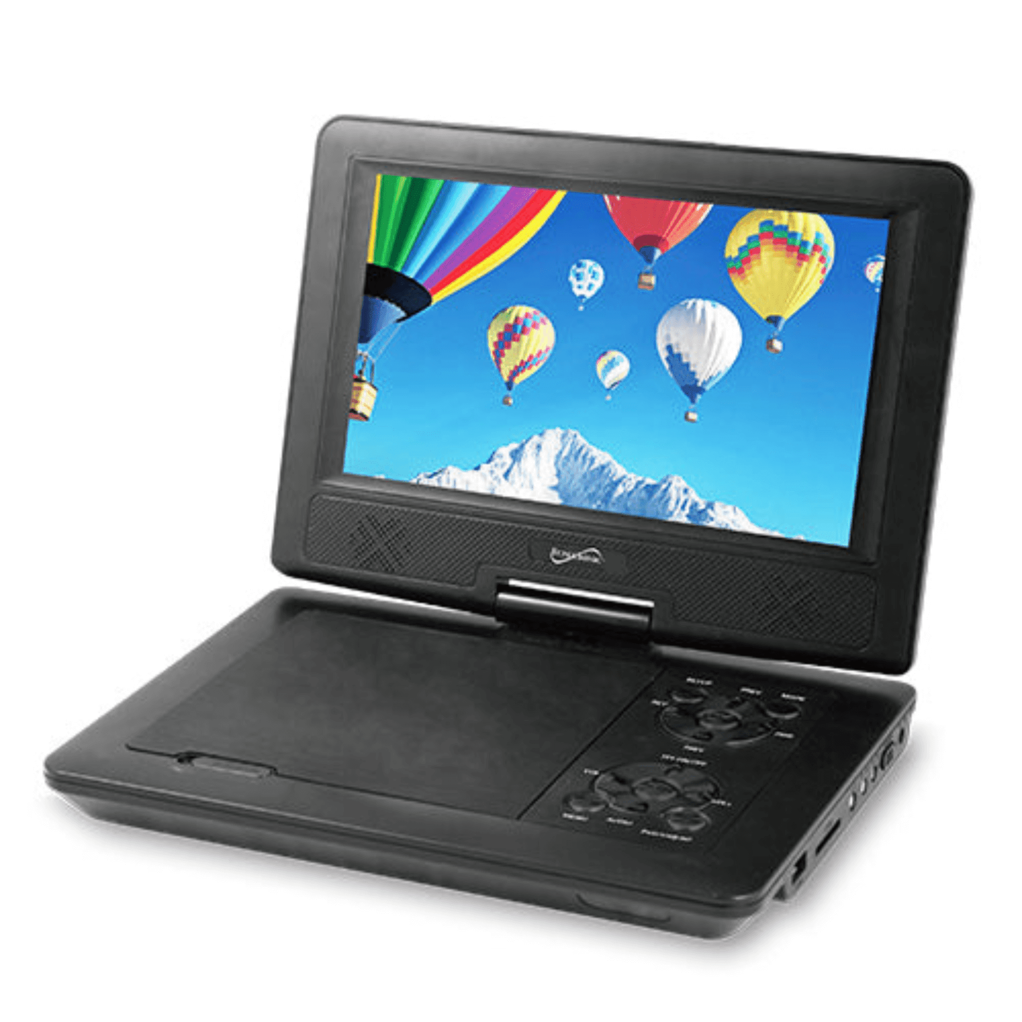 Megagoods Supersonic 9" Portable DVD Player, Swivel Display, USB, SD ...