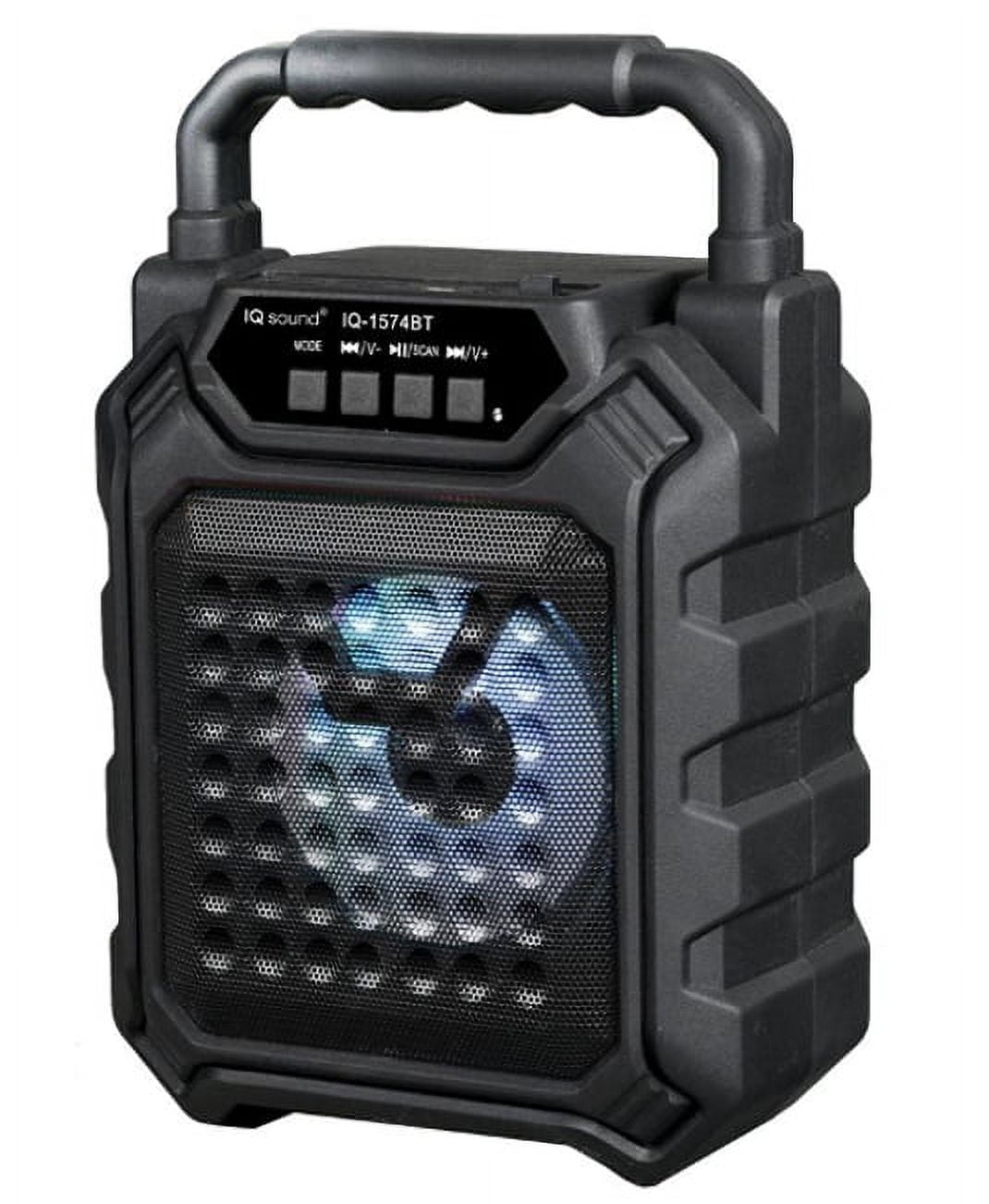 Supersonic IQ-1574BT Bluetooth Portable Speaker Black - Walmart.com