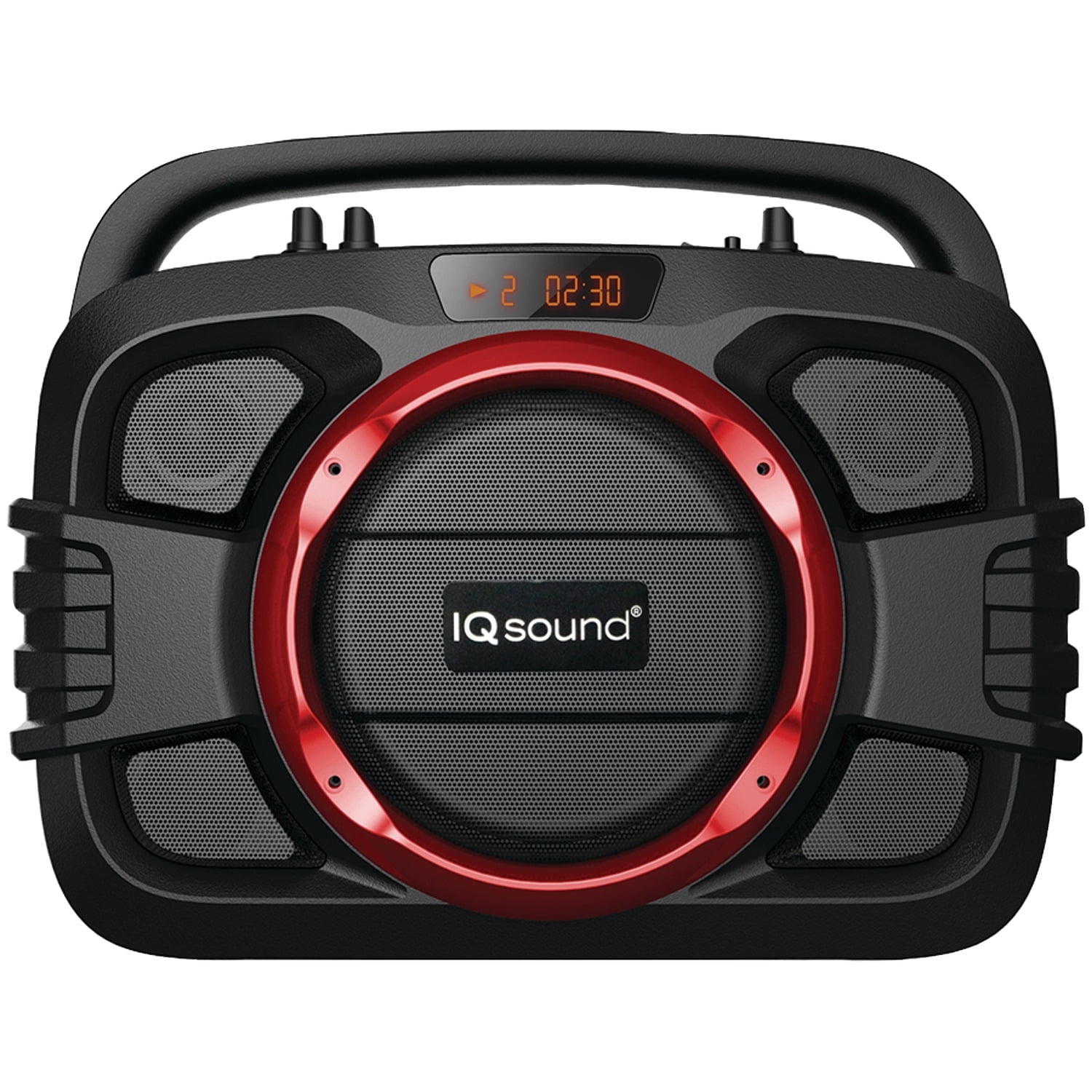 Supersonic IQ-2400BT- RED Soundbox Toughneck Bluetooth Portable Audio ...