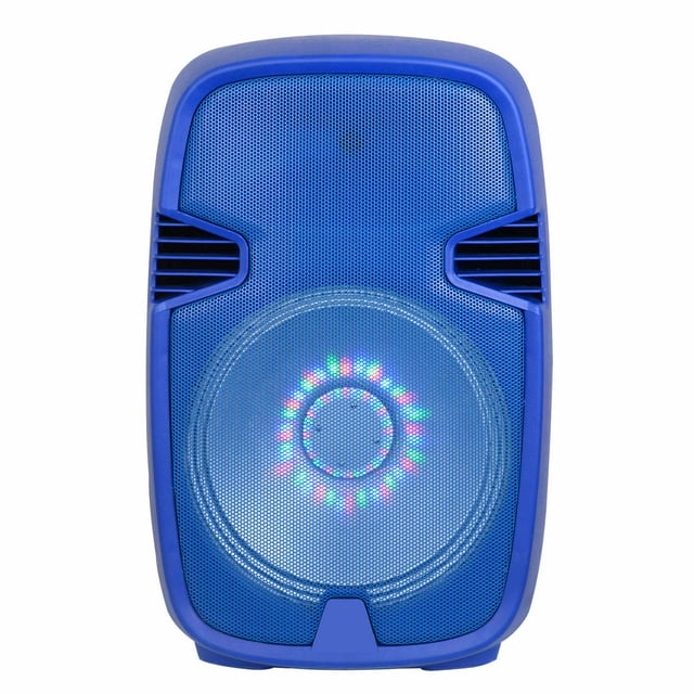 Supersonic IQ-3415DJBT Blue 15" Portable Bluetooth DJ Speaker with ...