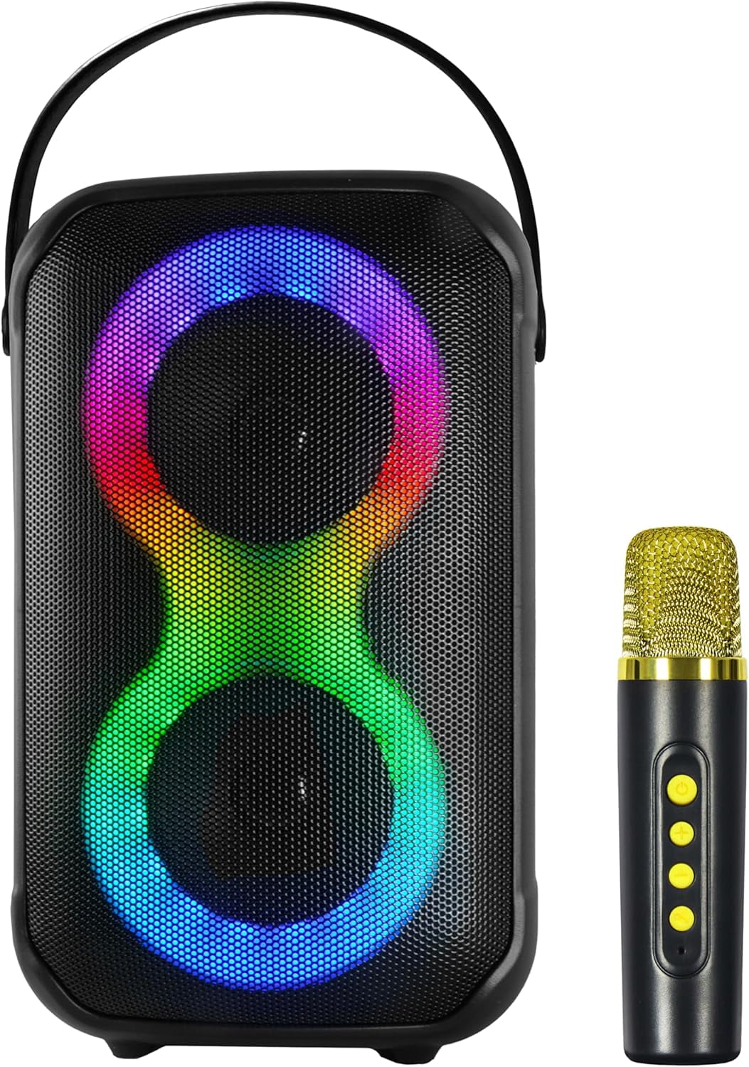 Supersonic IQ Sound IQ-3704BT Portable Bluetooth Karaoke Speaker, TWS ...