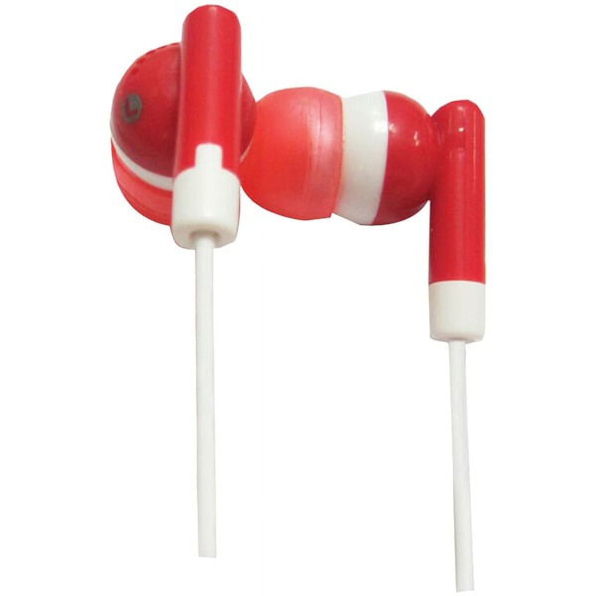 Supersonic Inner Ear Headphones, Red, Iq-101 - Walmart.com