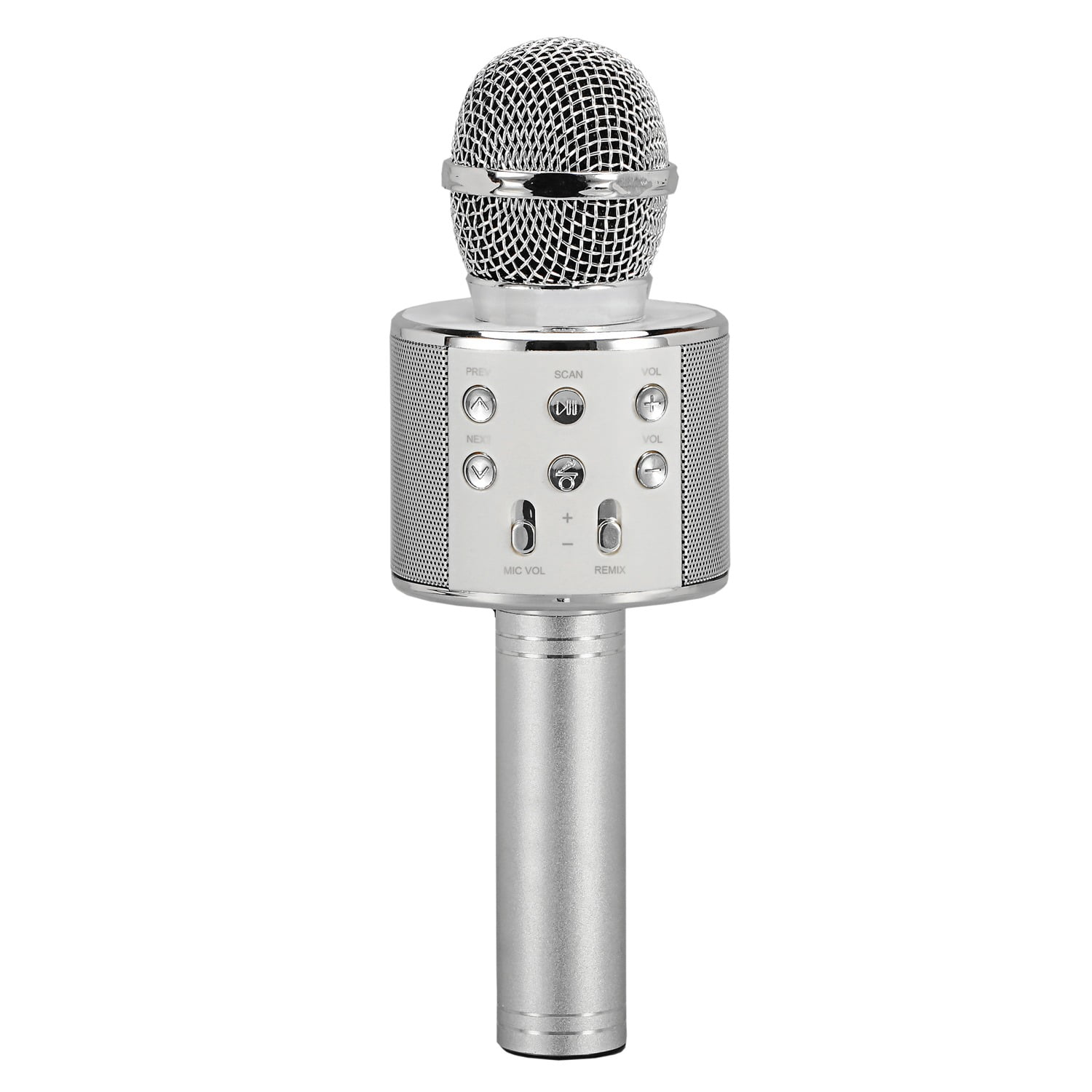 Supersonic Microphone With Built-in Hi-fi Speaker (silver) - Walmart.com