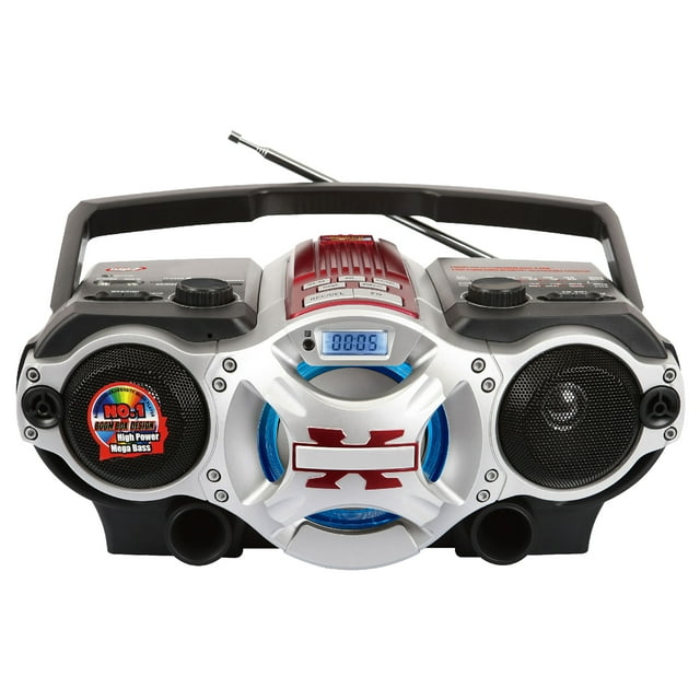 Supersonic Portable Boombox Bluetooth Audio System - Black - Walmart.com