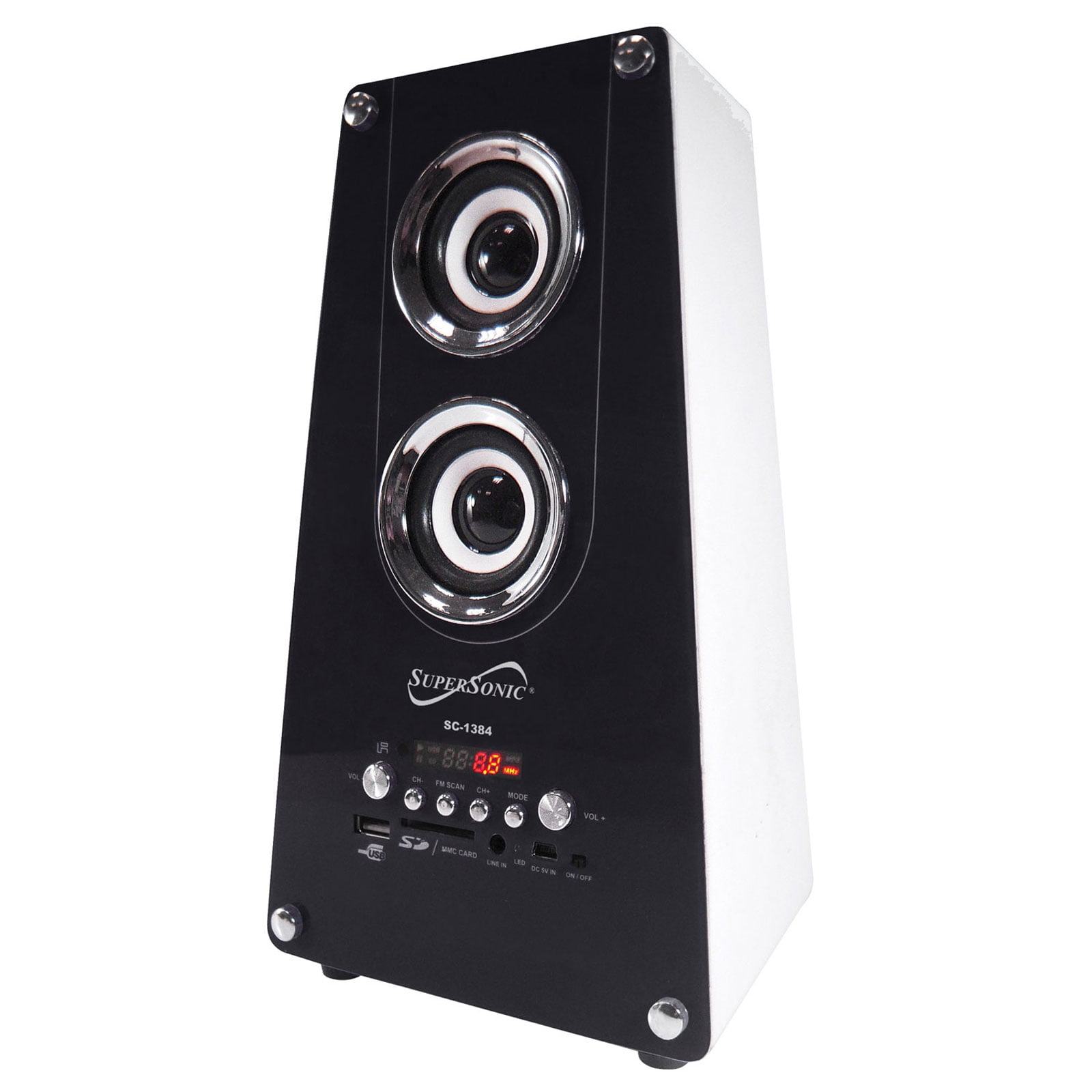 Supersonic Portable MP3 Speaker With USB/SD/AUX And FM Radio - Walmart ...