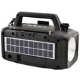 Supersonic SC-1074ER Solar Power Speaker with FM Radio & LED Flashlight ...