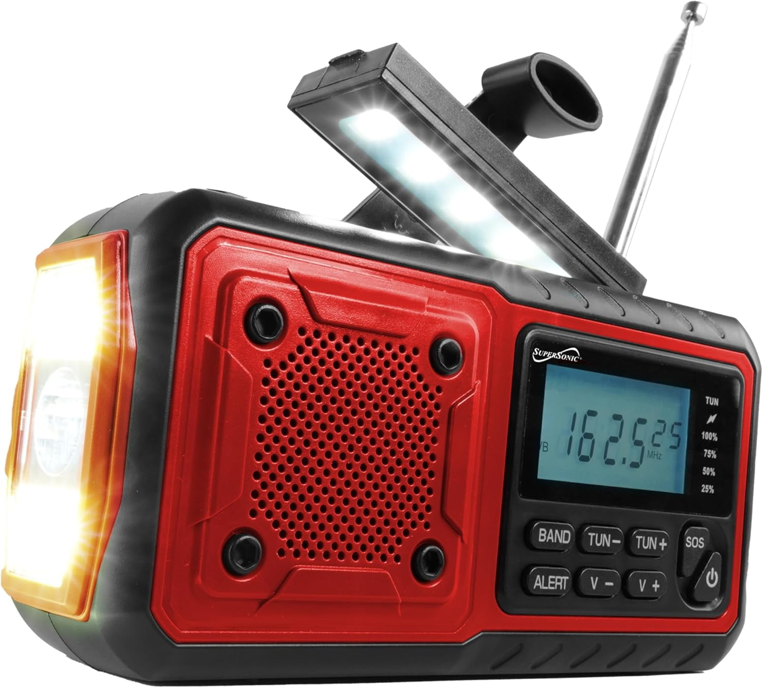 Supersonic SC1078ERN Guardian NOAA AM/FM Multi-Powered Emergency ...