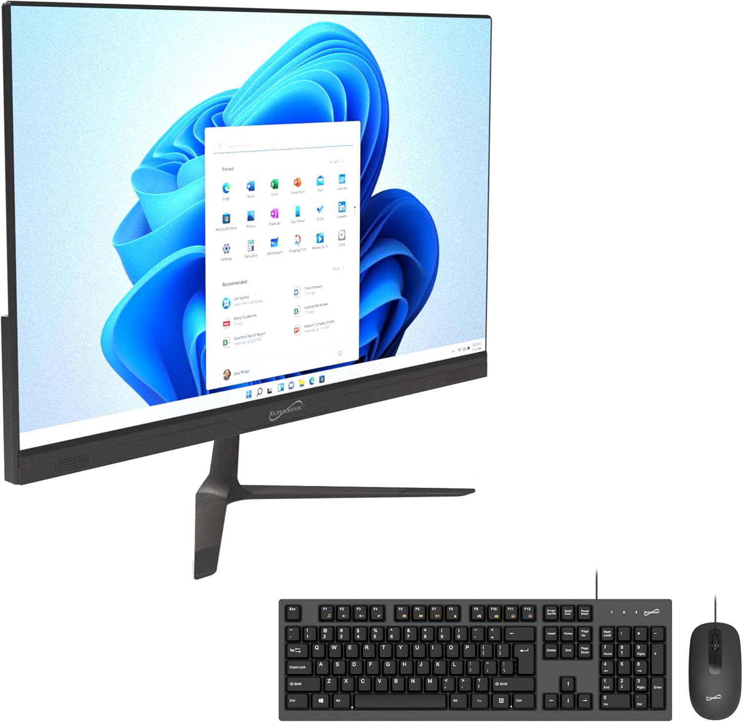 Supersonic SC-5524AIO 23.8" Full HD, Intel N-Series N100 (4 Core), 8GB ...