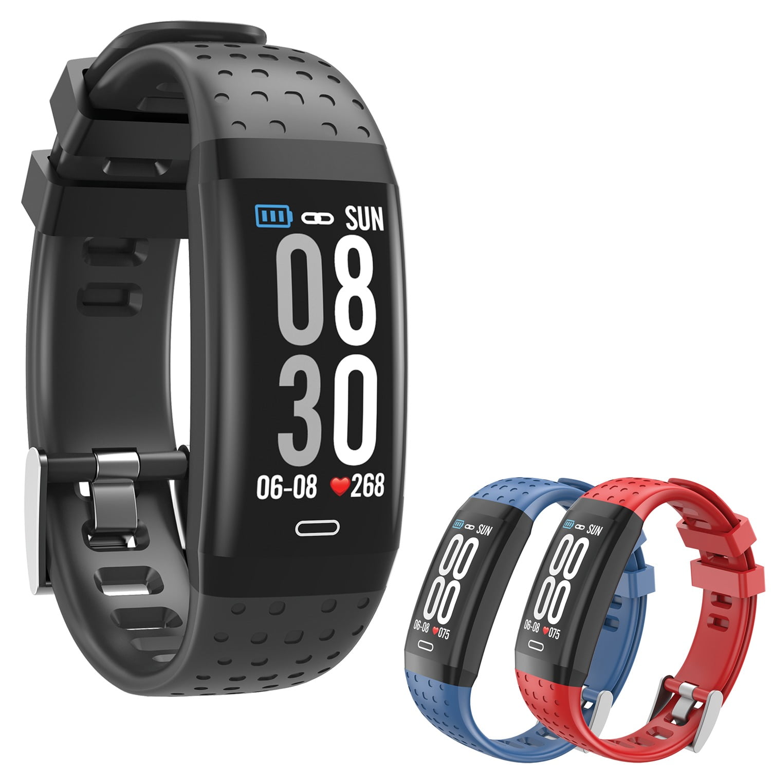 Supersonic Sc-87fb Fitness Band with Heart Rate and Blood Pressure ...