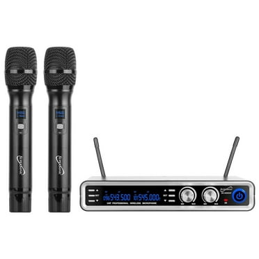 Supersonic UHF Dual Fixed Channel Professional Wireless Microphone - Walmart.com