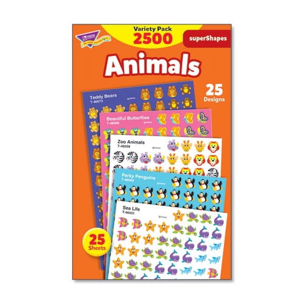 Superspots And Supershapes Sticker Packs, Animal Antics, Assorted ...