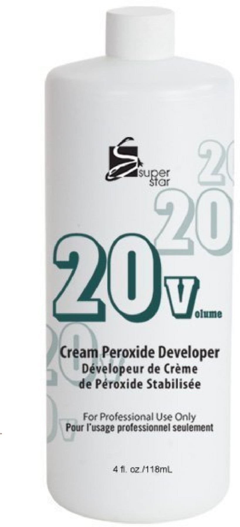 Superstar 20 Volume Cream Peroxide Developer 4 oz - (Pack of 3 ...