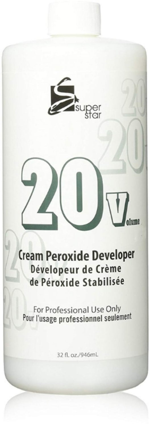 Superstar Cream Peroxide Developer, 32 oz, Stabilized 20 Volume ...