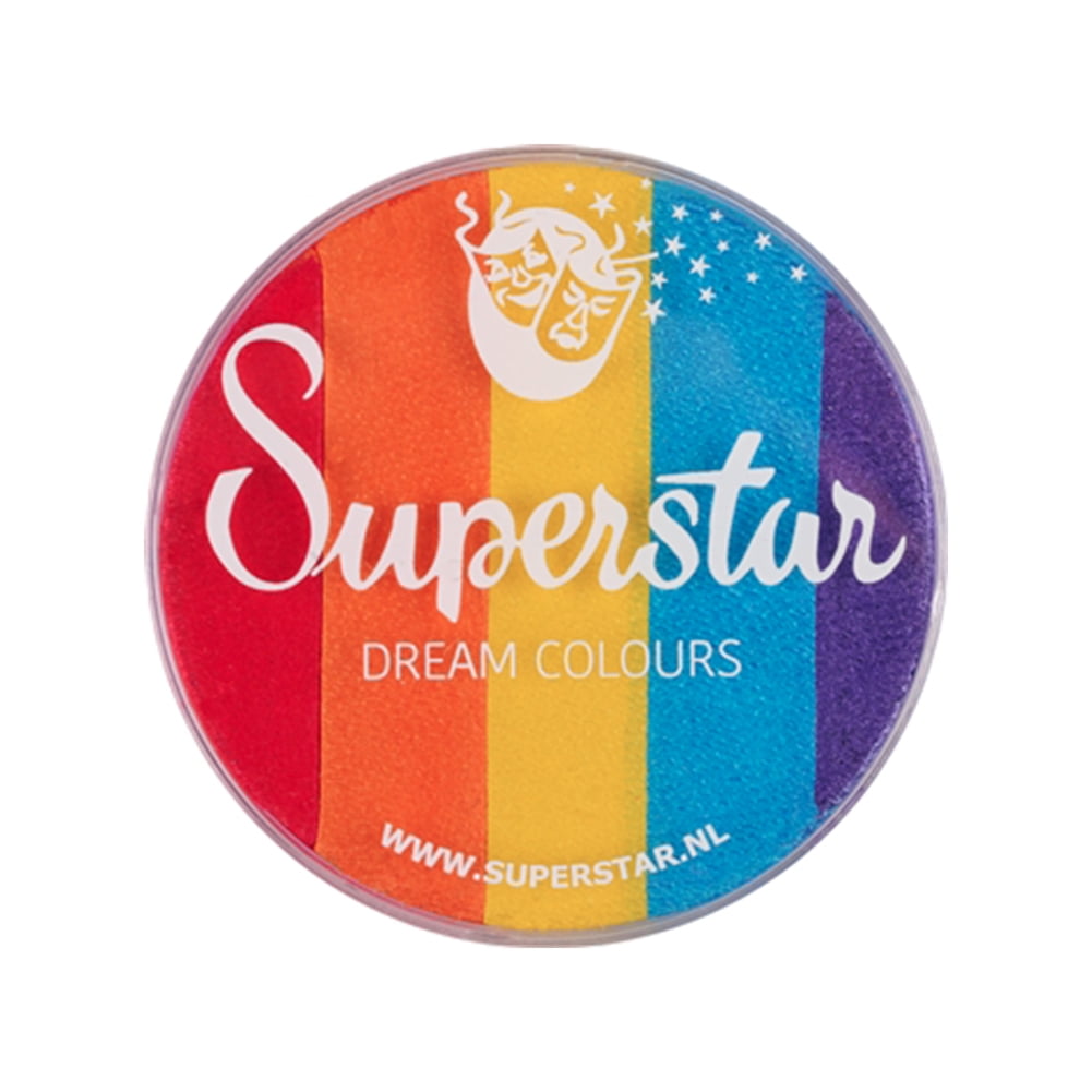Superstar Rainbow Cake Face Paint - Rainbow 901, Hypoallergenic, Gluten ...