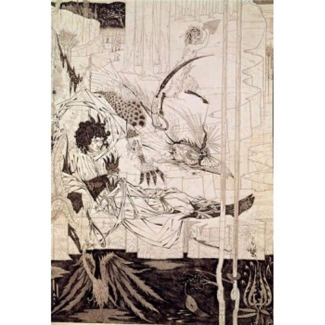 Superstock SAL11582591LARGE Comme Le Roi Arthur Vit La Bete by Aubrey ...