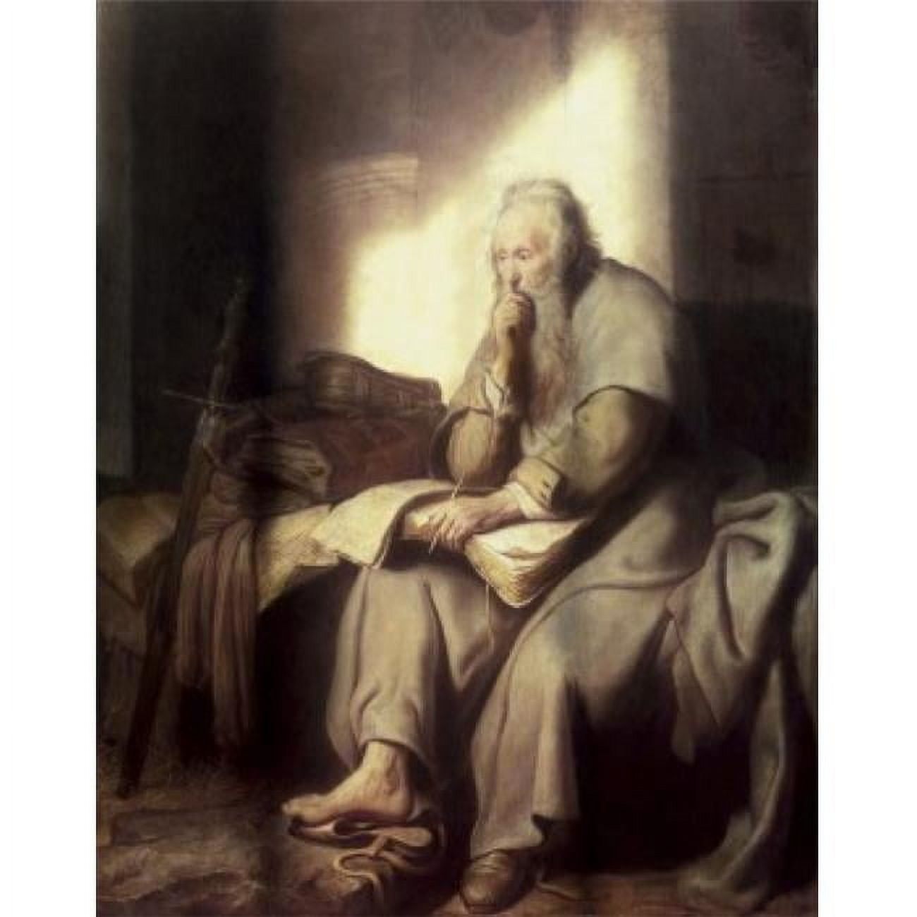 Superstock SAL900102441 Saint Paul in Prison 1627 Rembrandt Harmensz ...
